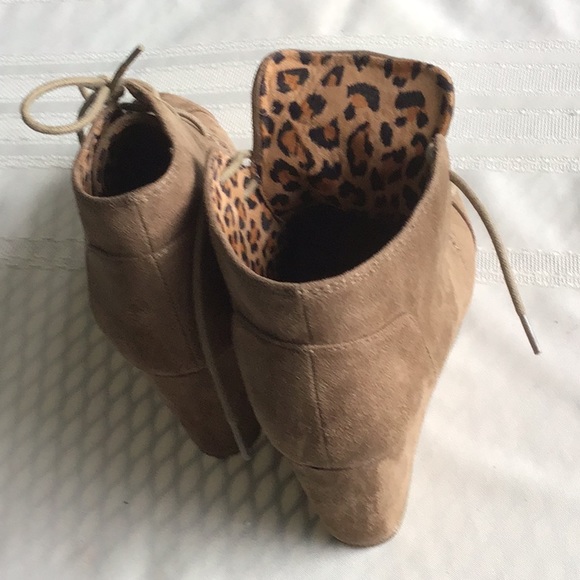 Marbella | Shoes | Marbella Lace Up Ankle Wedge Boots | Poshmark